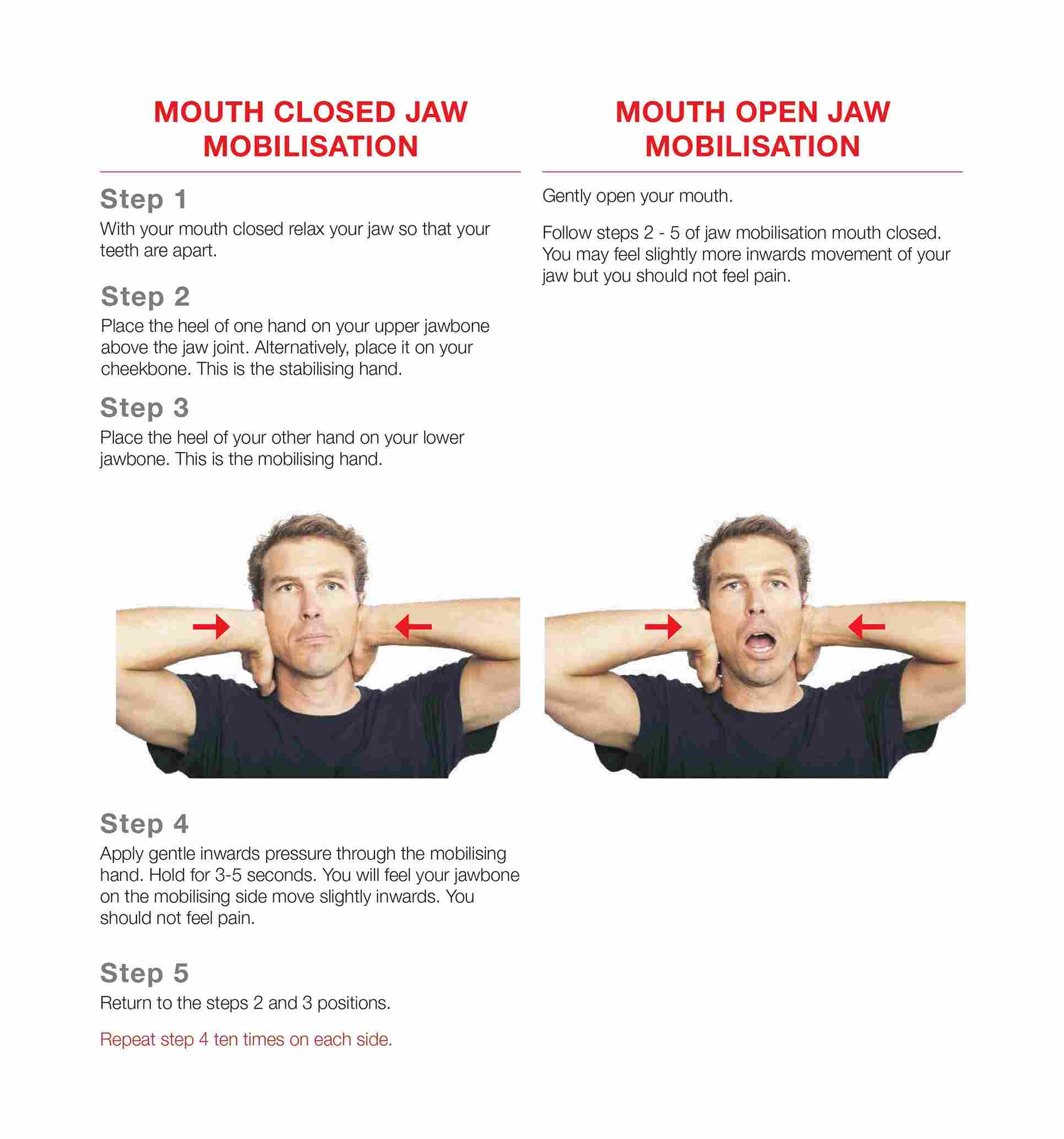 L11: JAW MOBILISATION MOUTH CLOSED AND MOUTH OPEN Teaching points (3 ...